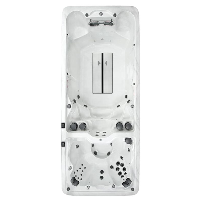 VM8: 18 Foot All in One 8 Seat Swim Spa Hot Tub Combination - Piscines ...